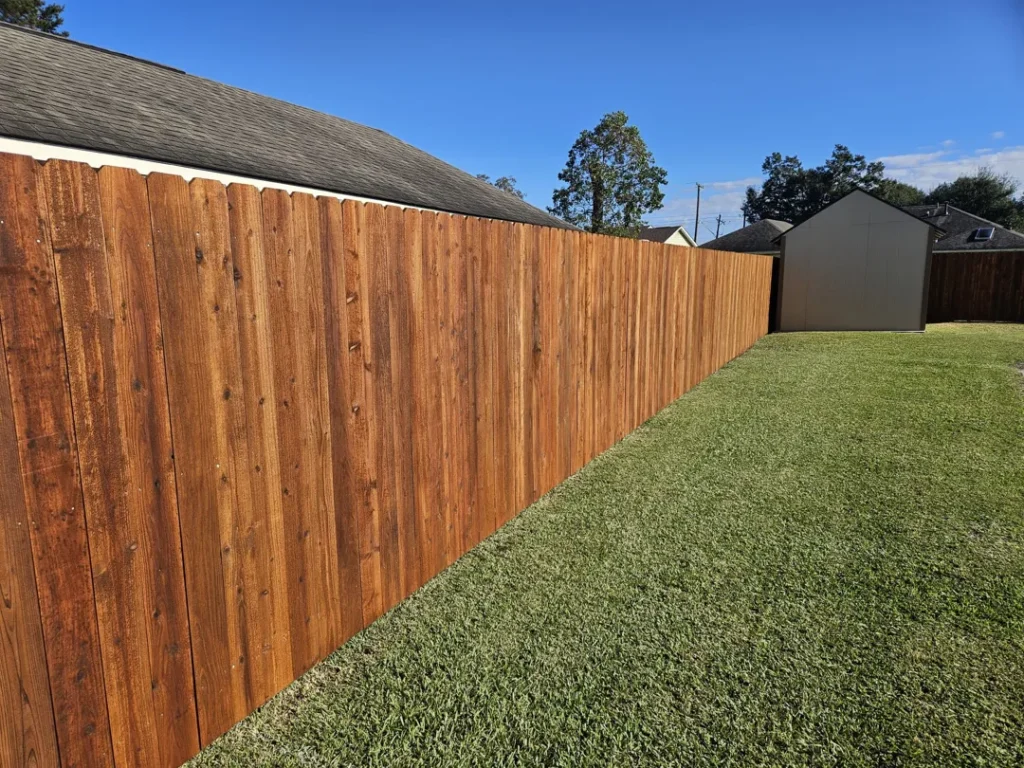 6' and 8' Walnut Cedar Privacy Fence | Addis, LA